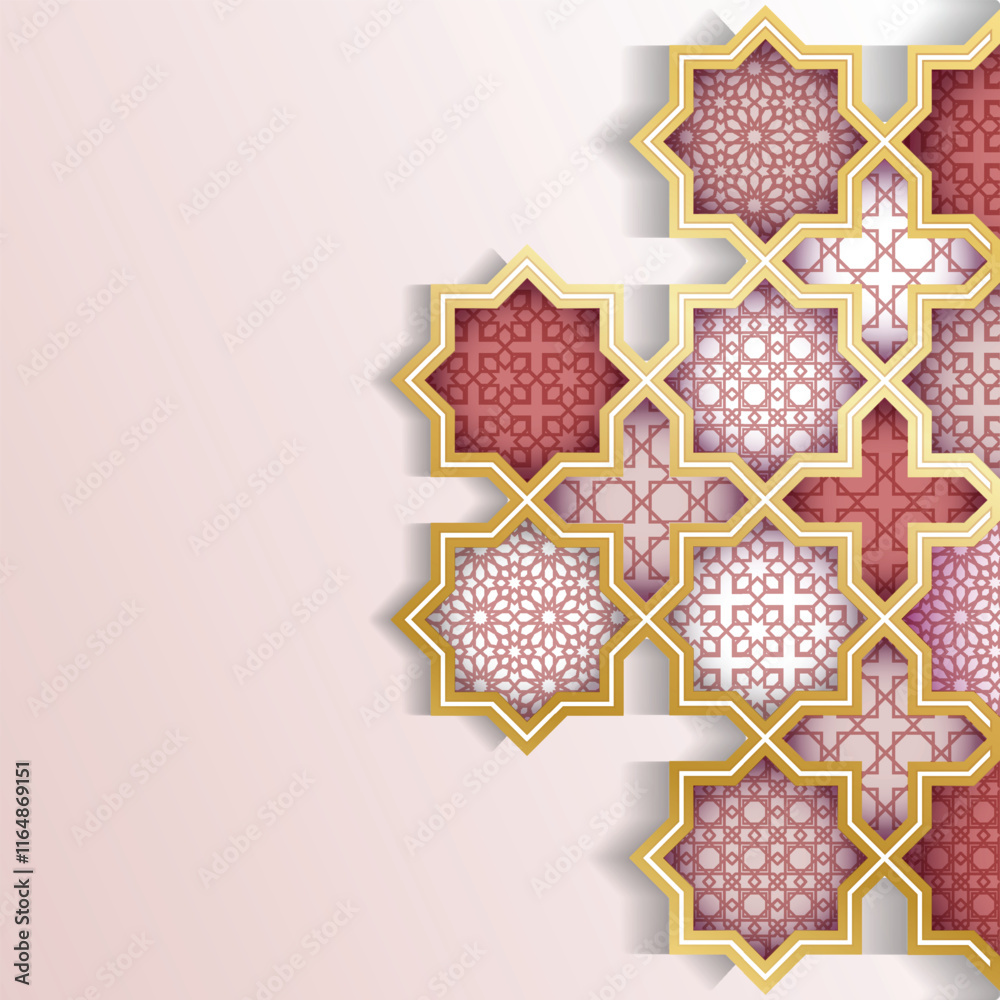 Islamic background with arabic pattern Stock Vector | Adobe Stock