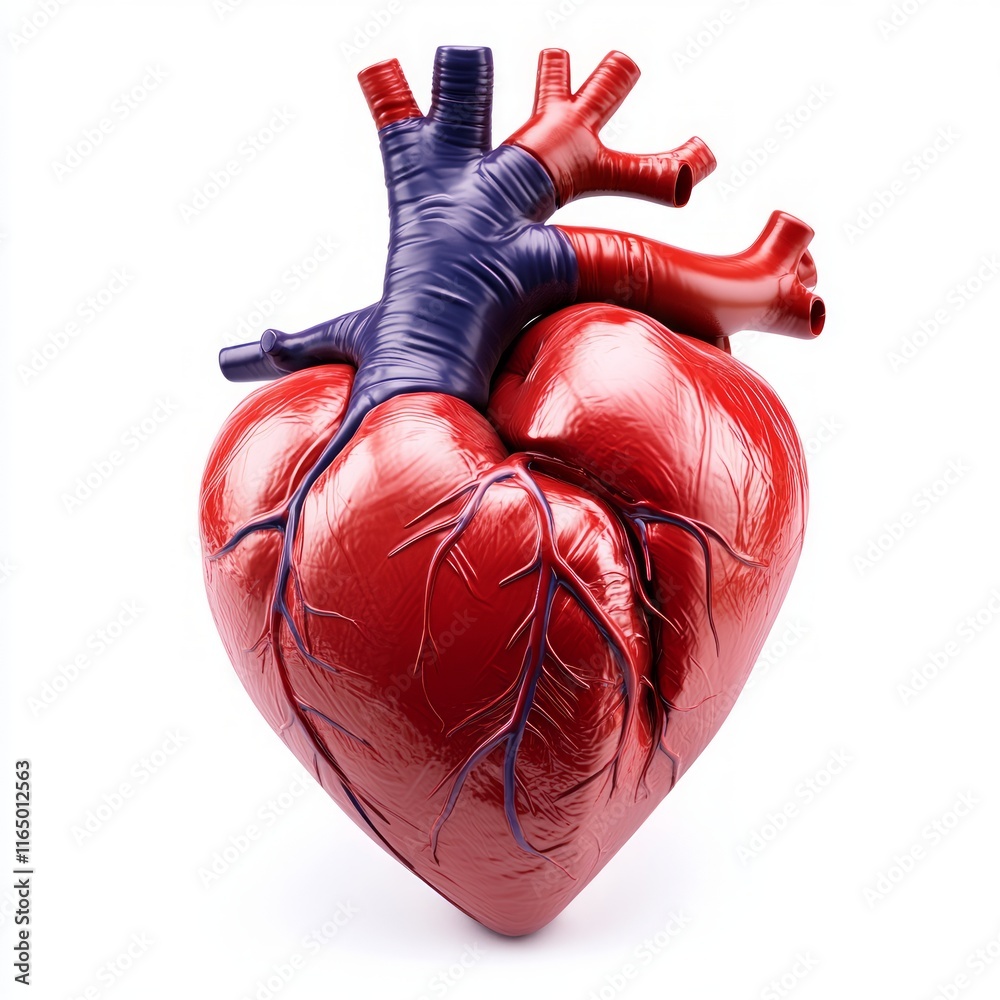 Detailed 3D Model of Human Heart Anatomy - A Visual Guide to ...