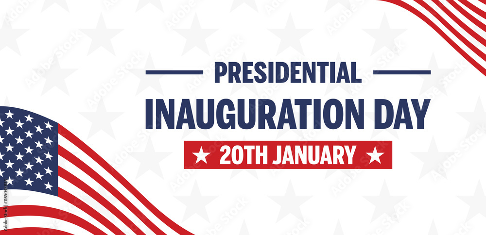 Presidential Inauguration day 2025 white background Stock Vector ...