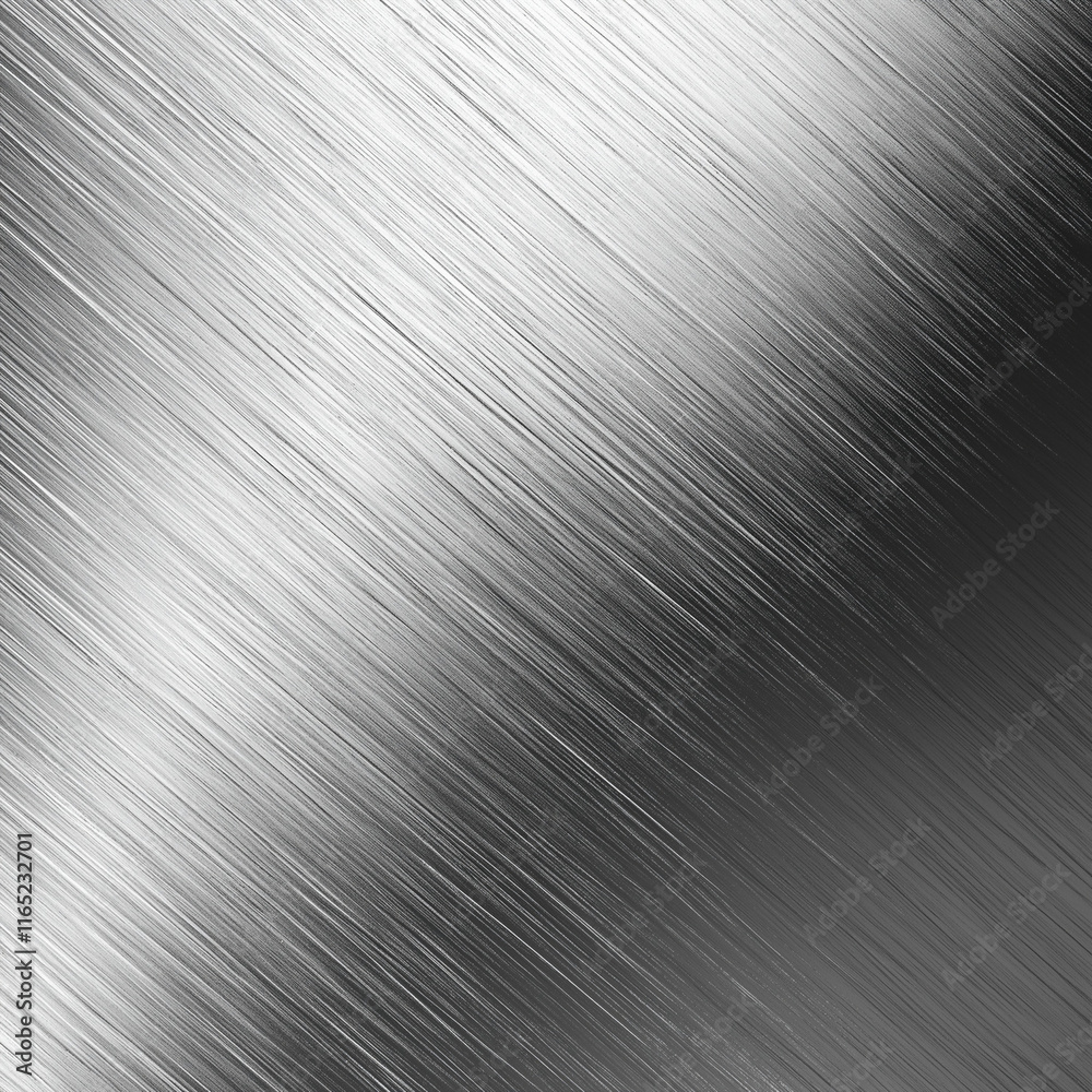 Dynamic reflection of light on silver metallic surface abstract art ...