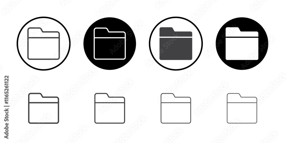 File folder icon simple vector symbol Stock Vector | Adobe Stock