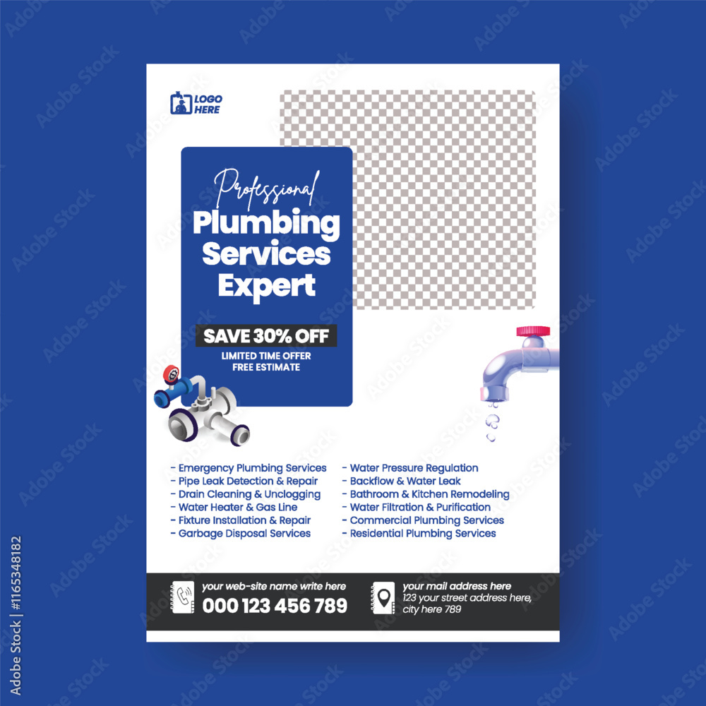 A4 size modern editable print ready flyer or poster template for ...