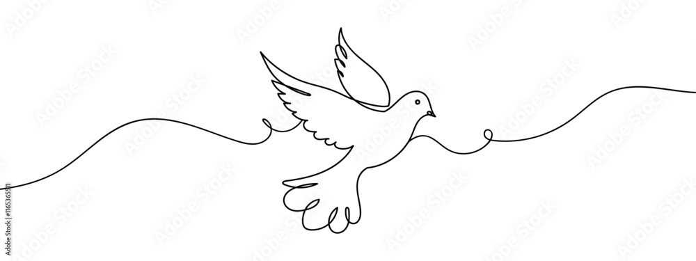 pigeon line art vector illustration with transparent background ...
