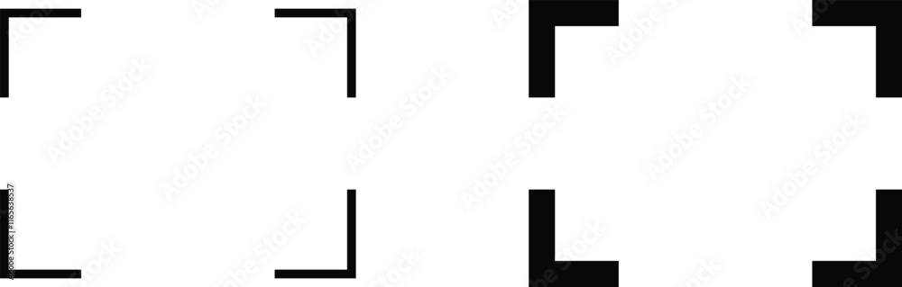 Full screen and exit full screen icon set. Maximize screen size full ...