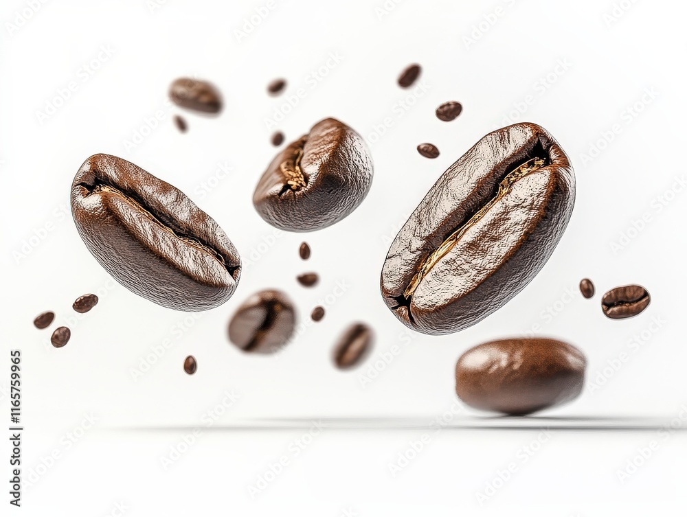 [Structure and appearance of whole coffee beans] Rich Coffee Bean ...