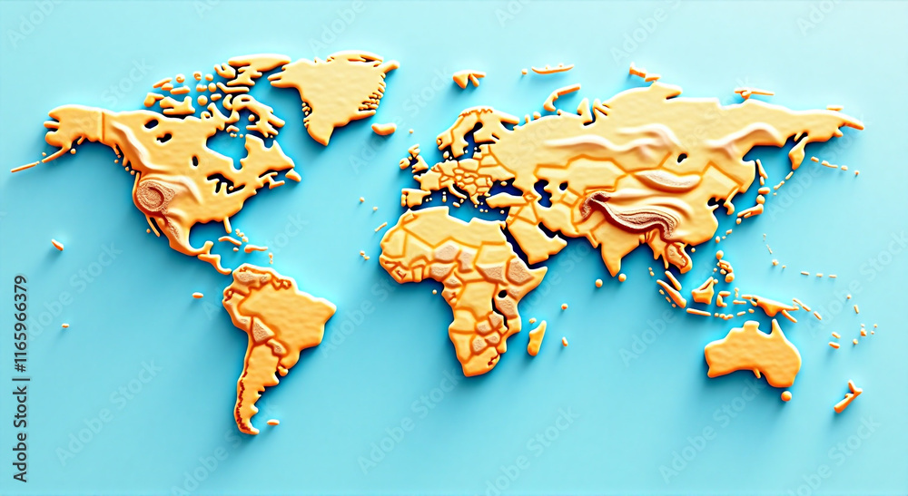 Ilustración de Stock shells on the beach, map, world, earth, globe ...