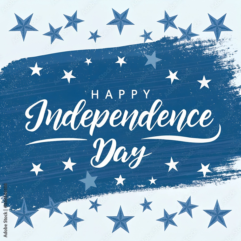 A PNG transparent background image of a simple Happy Independence Day ...