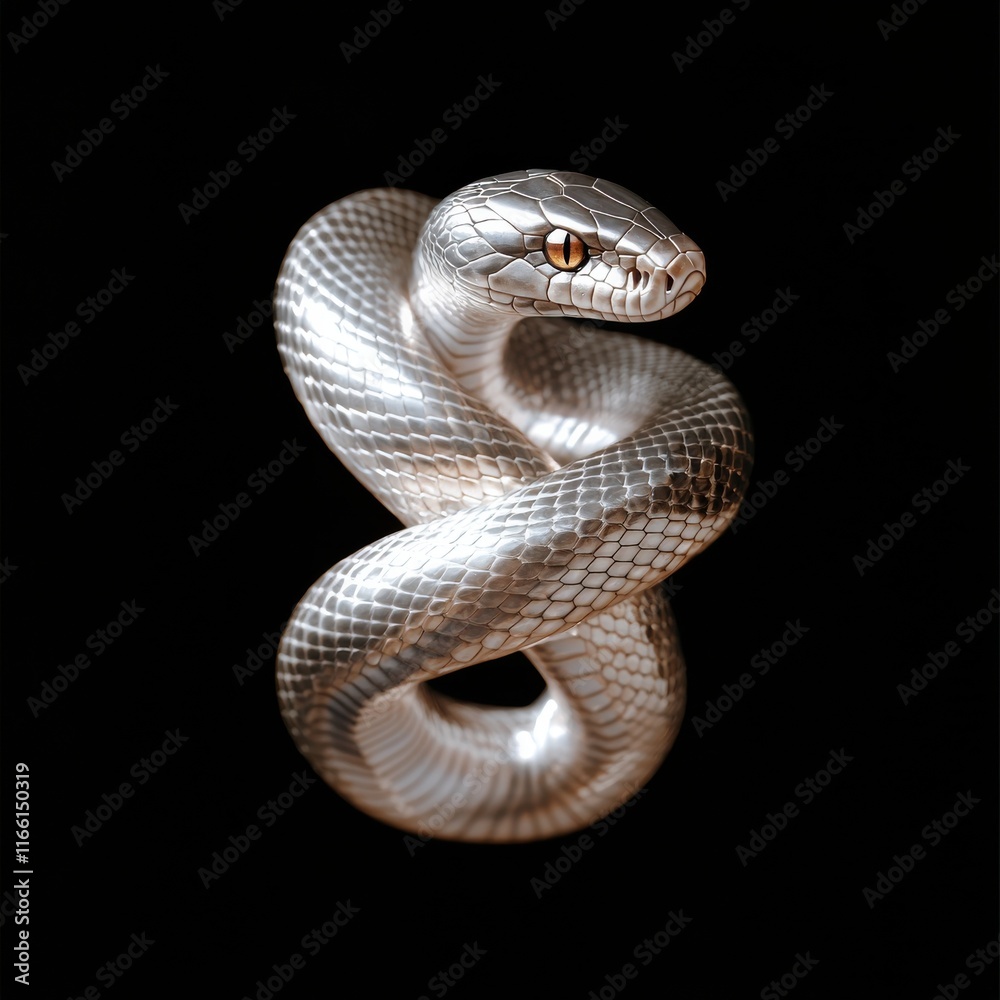 Symbolic snake sculpture celebrating year of the snake studio display ...