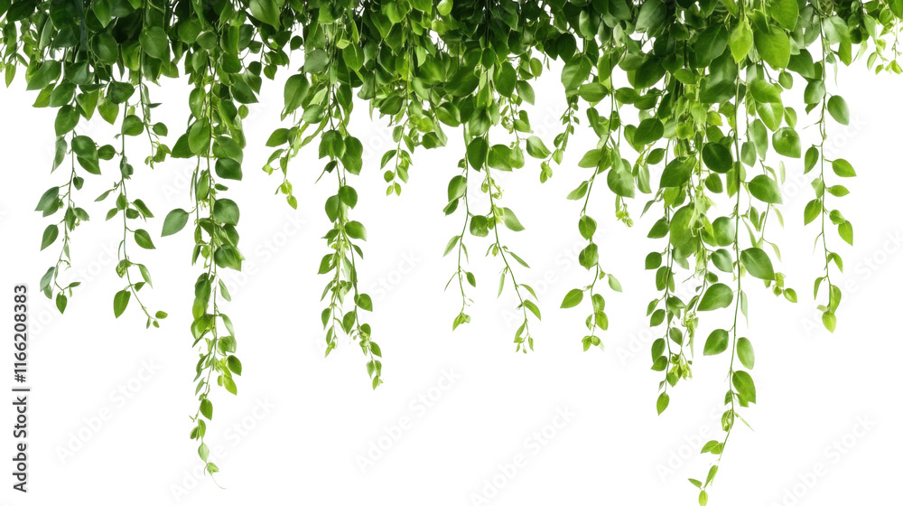 Hanging jungle vine plant bush transparent background Stock Photo ...