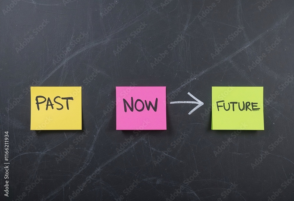 Past Present and Future: A visual representation of time's progression ...