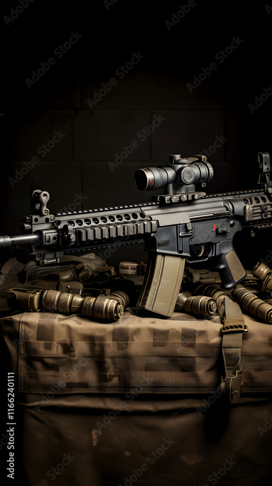 A Detailed and Immaculate Representation of FN M249 SAW (Squad Automatic Weapon) Light Machine ...