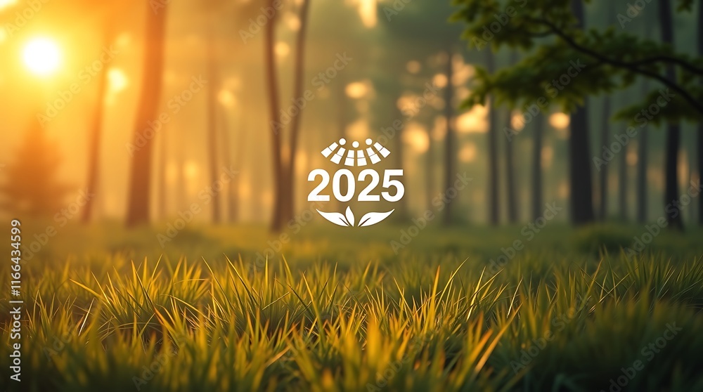 an aerial view of a lush green forest in 2025, a world map incorporated ...