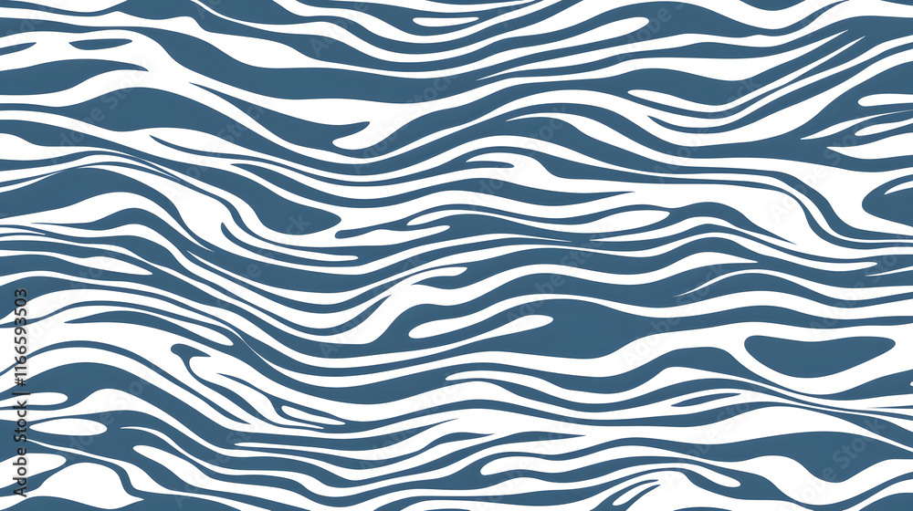 Dynamic water ripple pattern in blue and white, creating fluid and ...
