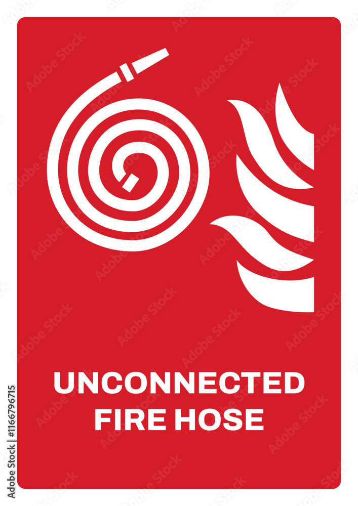OSHA-ANSI fire prevention safety signs uppercase text_unconnected fire ...