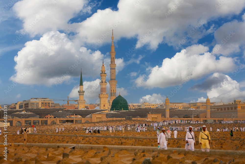 Stock-Foto „Medina Munawwarah is one of the two famous holy cities in ...