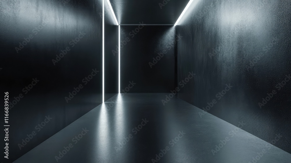 Metallic gray gradient background with light grain texture, reflecting ...