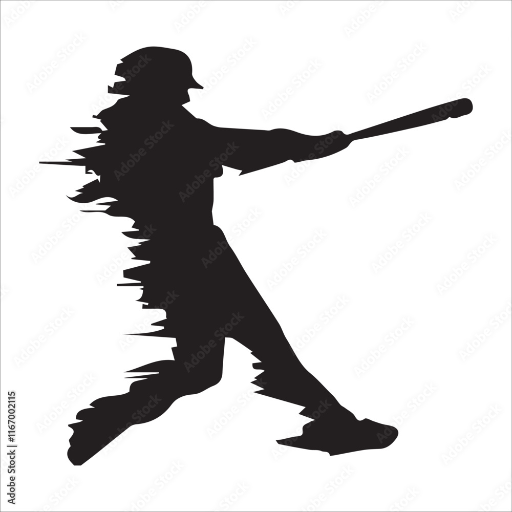 baseball game batter player, also known as batman in motion to hit a ...