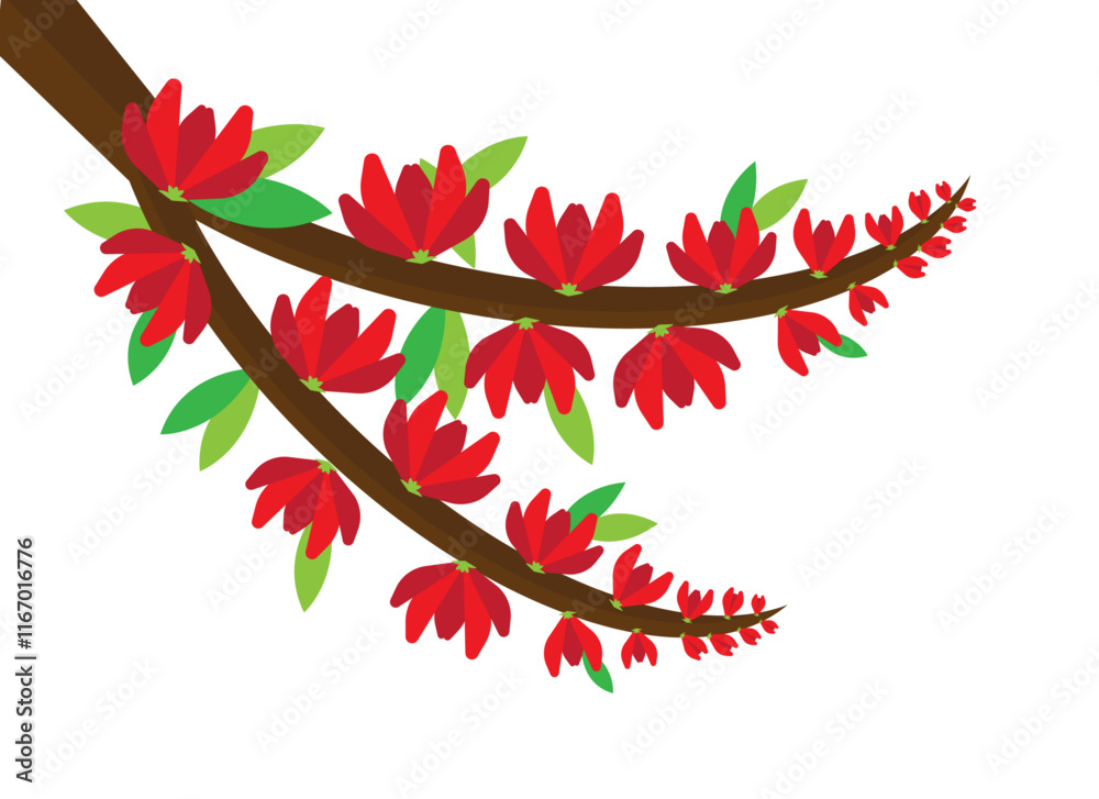 Erabadu flower, Sinhala and Tamil New Year design Stock Vector | Adobe ...