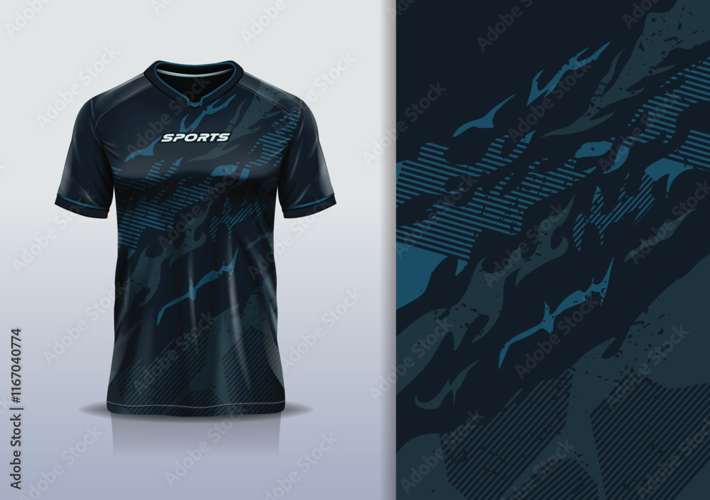T-shirt mockup abstract texture grunge texture stripe line sport jersey ...