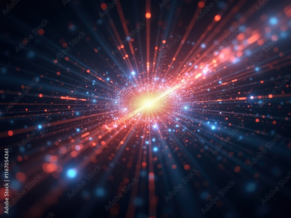 Visual representation of quantum superposition showcasing vibrant ...