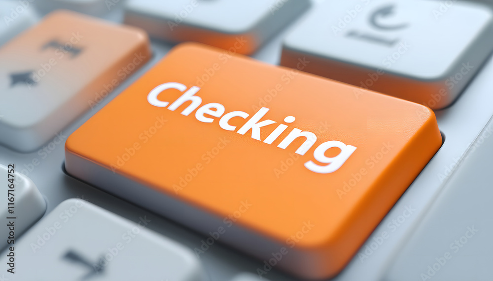 Checking Key on Keyboard, Verification, Processing Concept, Keyboard ... Checking Key on Keyboard, Verification, Processing Concept, Keyboard ...