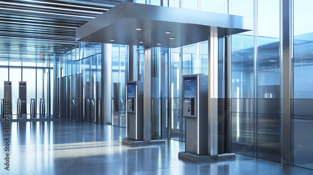 AI-powered facial recognition for automatic access control, identifying individuals for ...