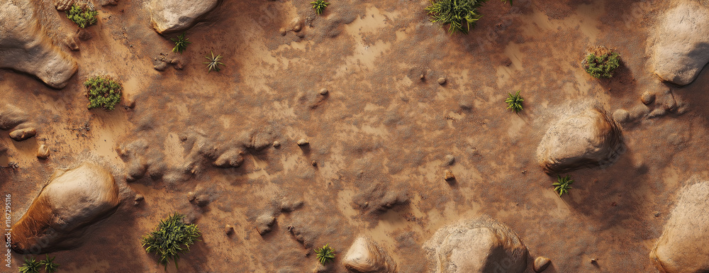 Top view of a dirt texture, seamless, high resolution, hyper-realistic ...