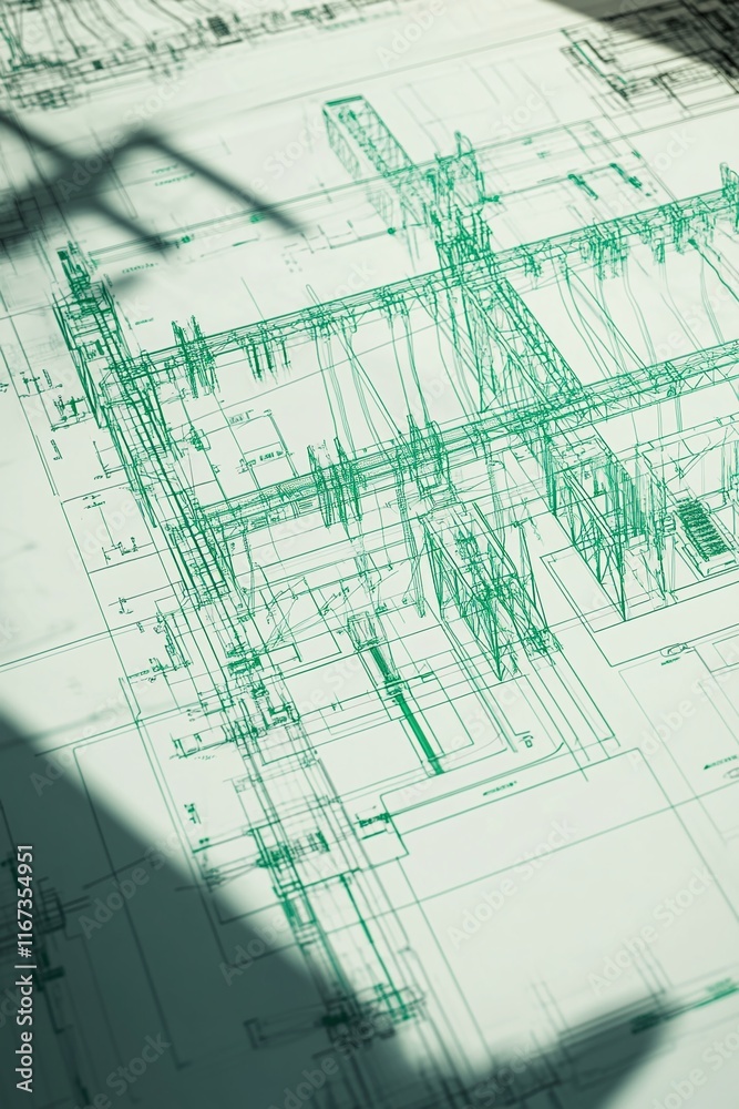 Detailed CAD blueprint of a power grid system with labeled substations ...