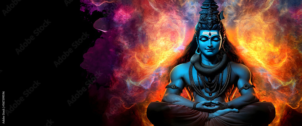 God Shiva poster for mahashivratri Hindu God Shiva image Stock ...