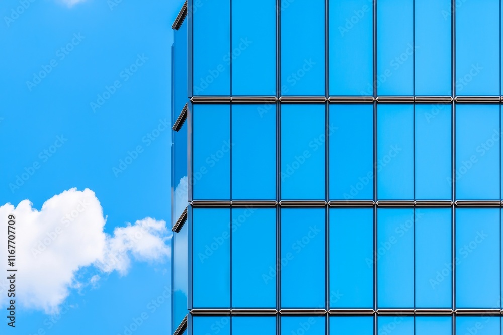 Office buildings with a hexagonal window design, representing a ...