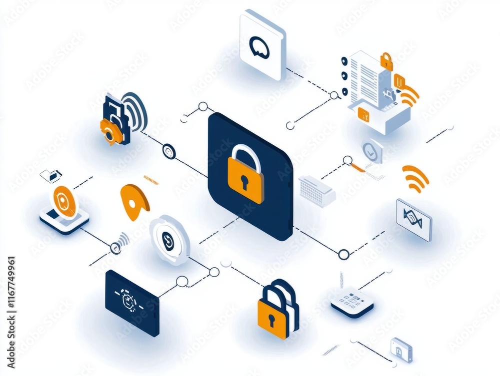 Cybersecurity Action Plan Digital Environment Infographic Technology Overview Security Measures