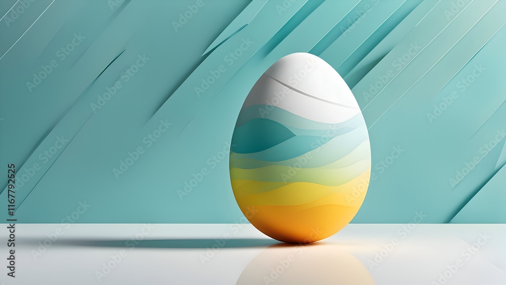 Abstract Easter background image with egg, symbol of resurrection ...