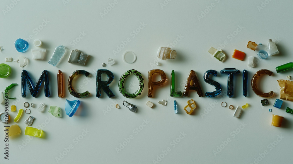 Microplastics environmental pollution impact with plastic waste motion ...