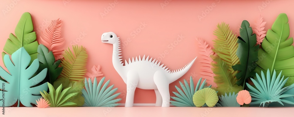 Fossil timeline overview flat design front view prehistoric geology ...