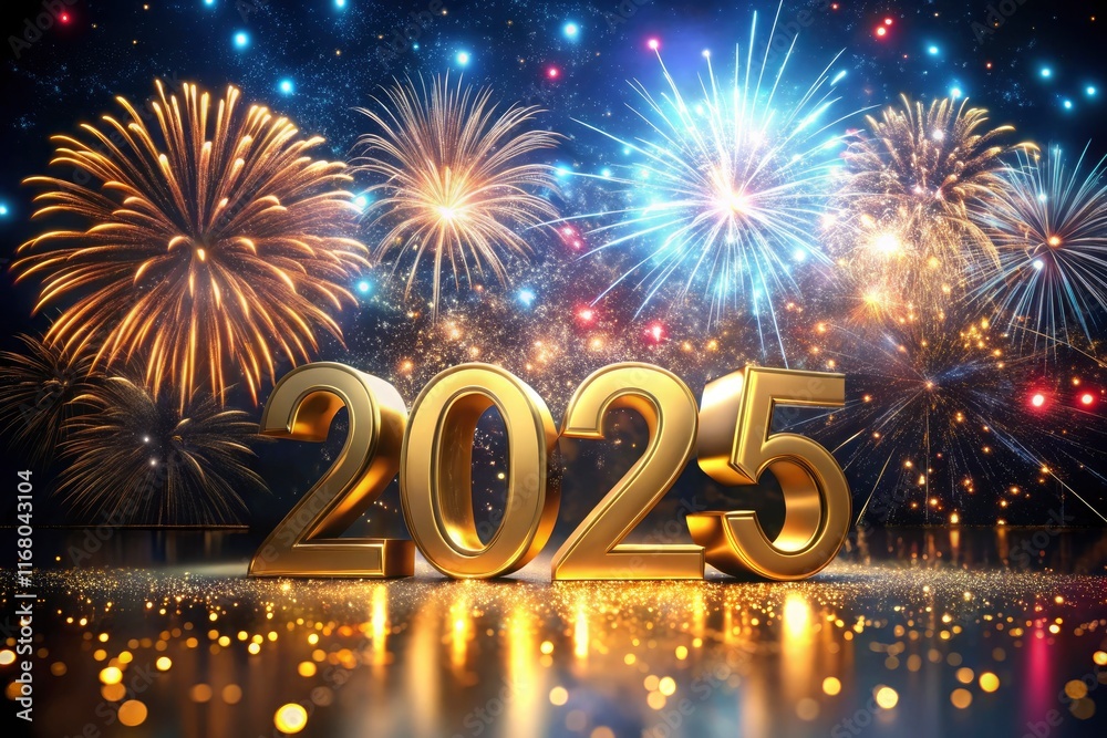 Celebrate 2025 with stunning fireworks! Download this high-resolution ...