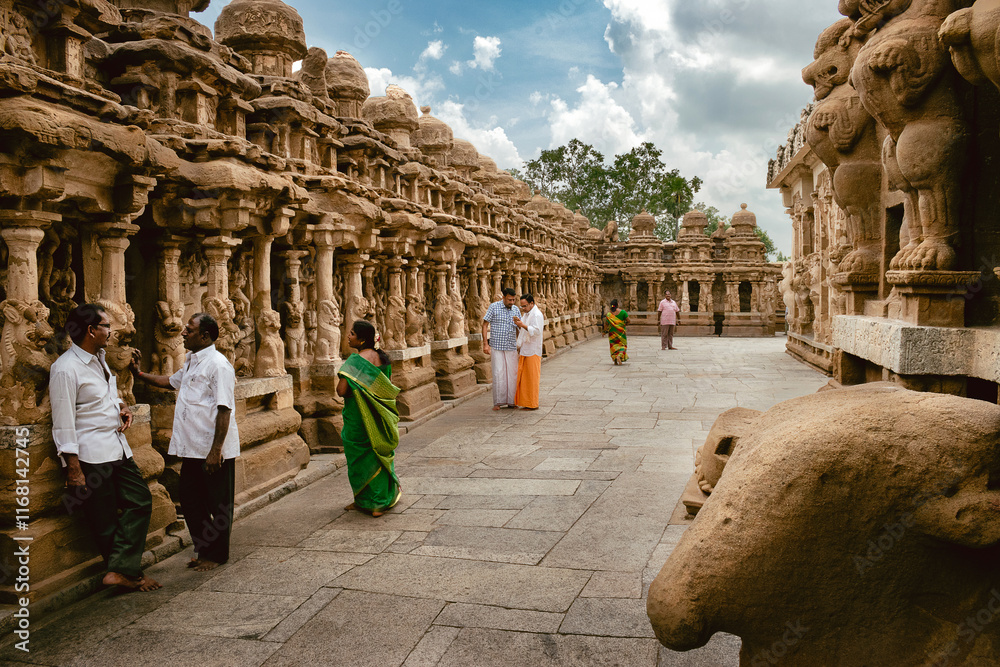 Indian Temple Architecture Showcasing Cultural Heritage and Stone ...