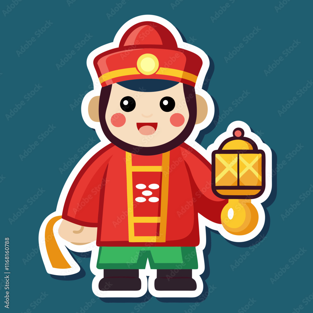 cartoon chinese new year Stock Vector | Adobe Stock