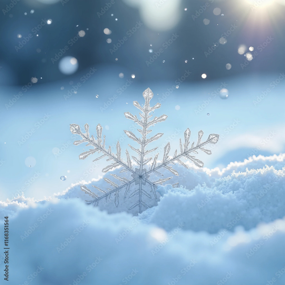 Artistic Snow Flake Illustrations for Digital Downloads and Printables ...