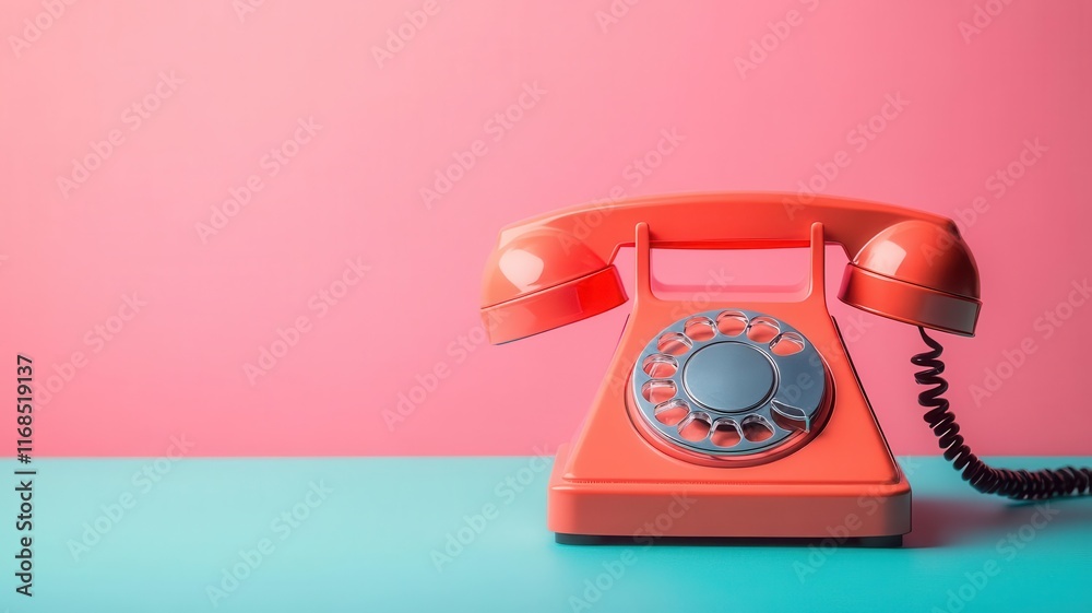 support flat design side view hotline interaction theme water color ...