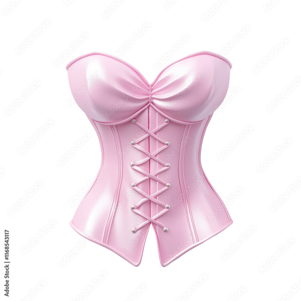 Elegant Pastel Pink Corset for Fashion and Styling on transparent ...