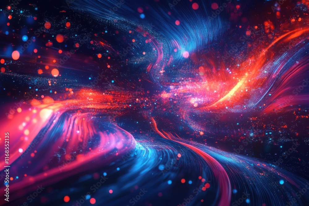 abstract technology background represents a dynamic fusion of ...