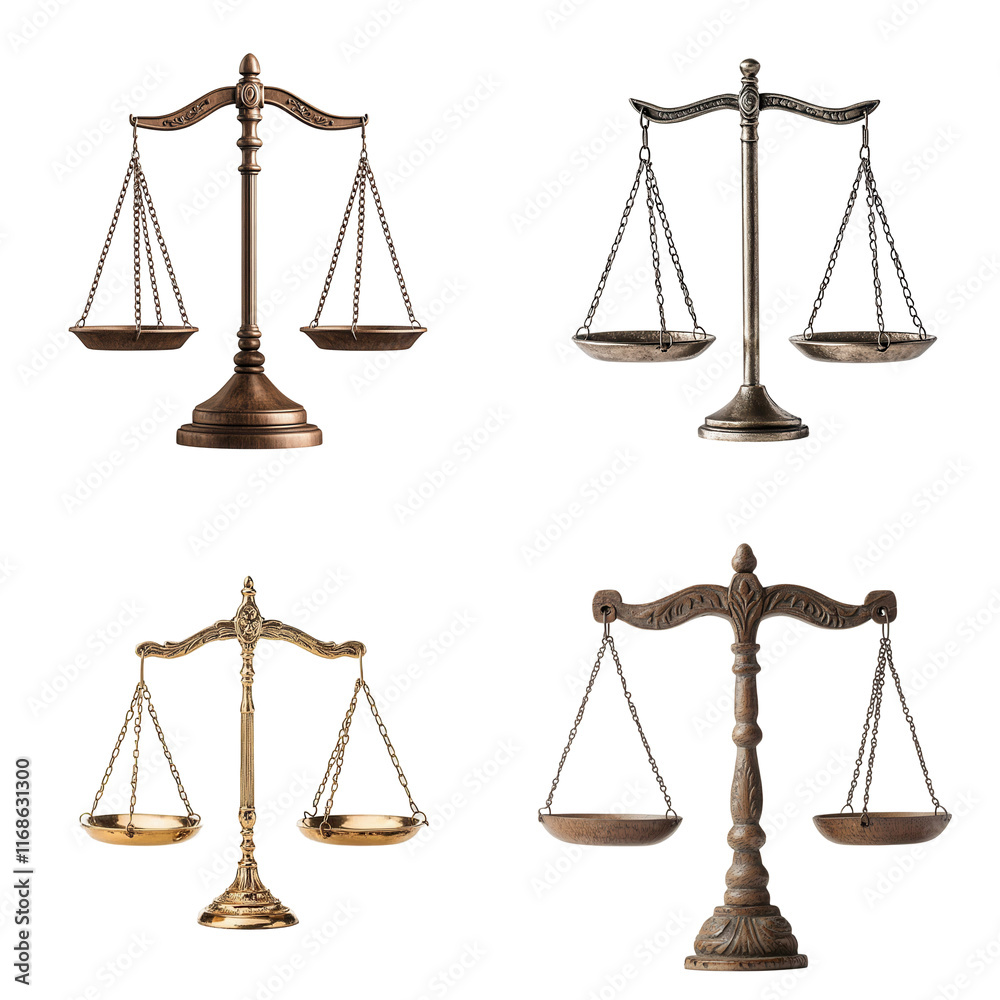 Elegant antique scales of justice transparent background legal concept ...
