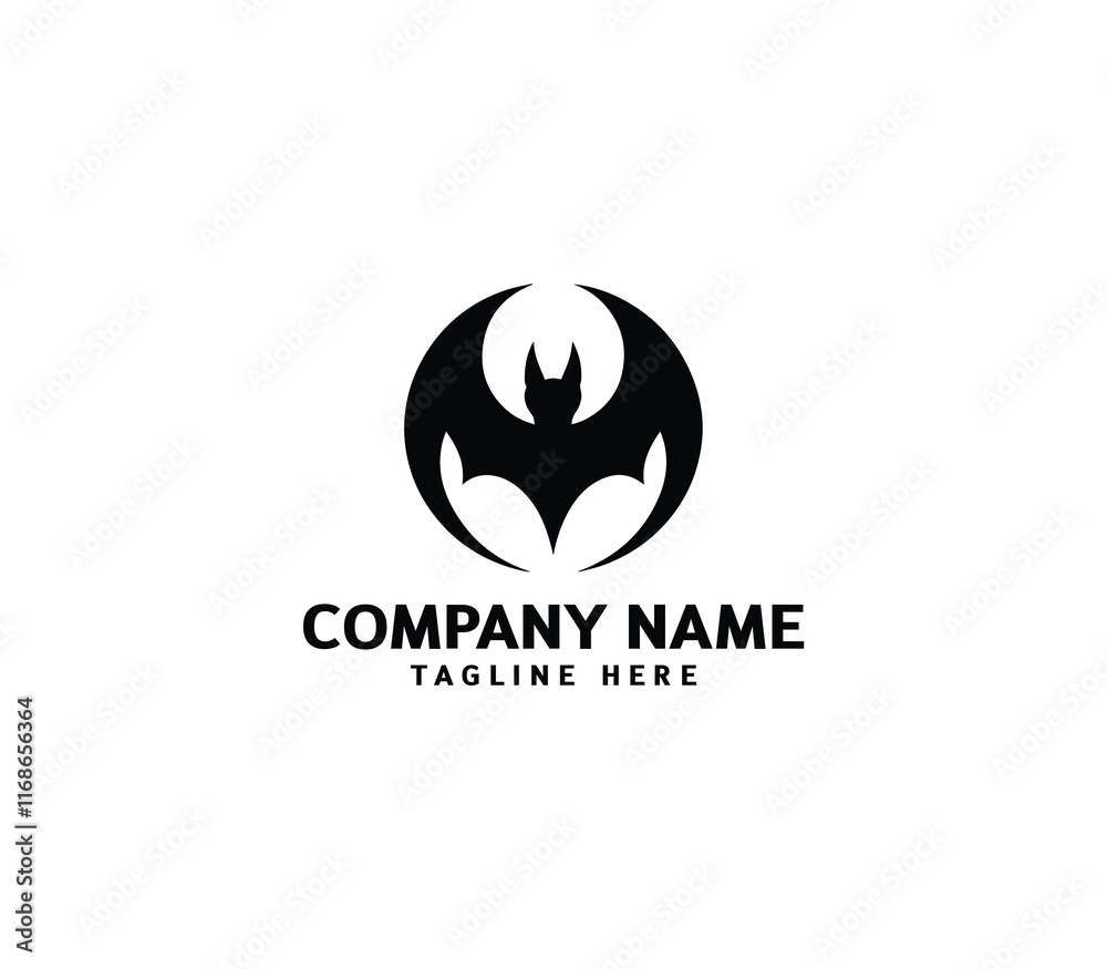 Vector bat logo design. Batman logo icon vector. bat open wings flying ...