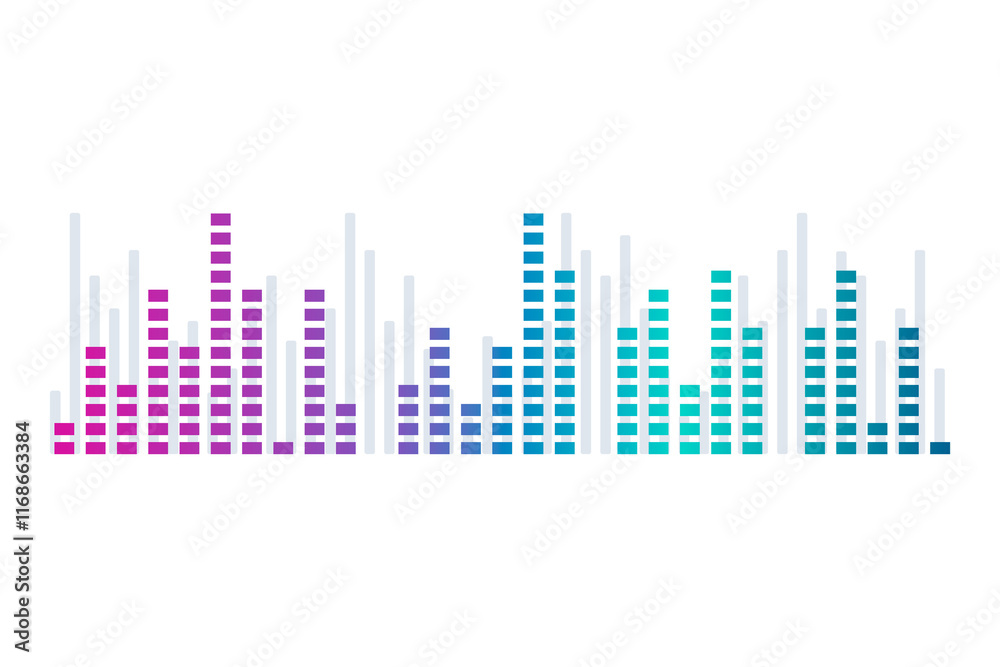 Png sound wave equalizer element, transparent background Stock ...