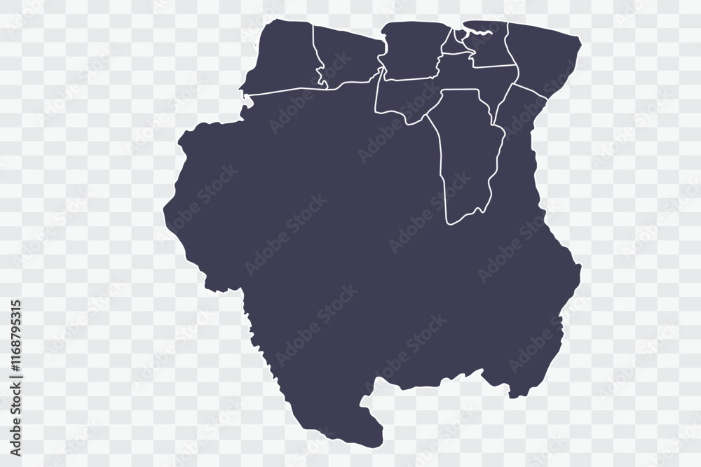 Suriname Map Slate Color on White Background quality files Png Stock ...