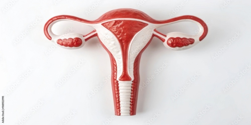 A detailed anatomical model of the female reproductive system ...