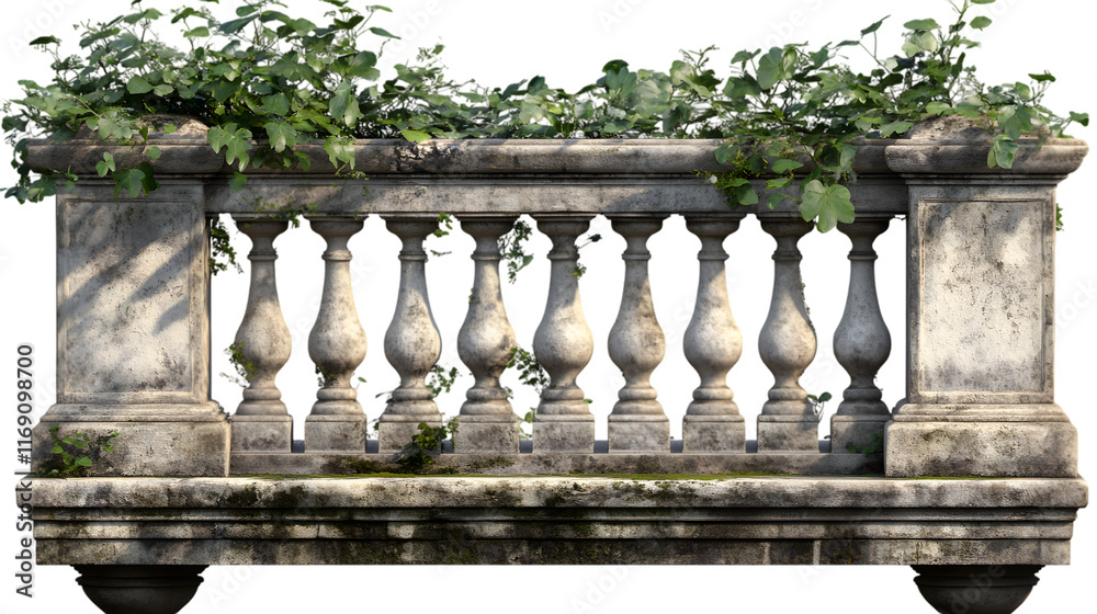 Vintage balustrade isolated on transparent background balustrade png ...