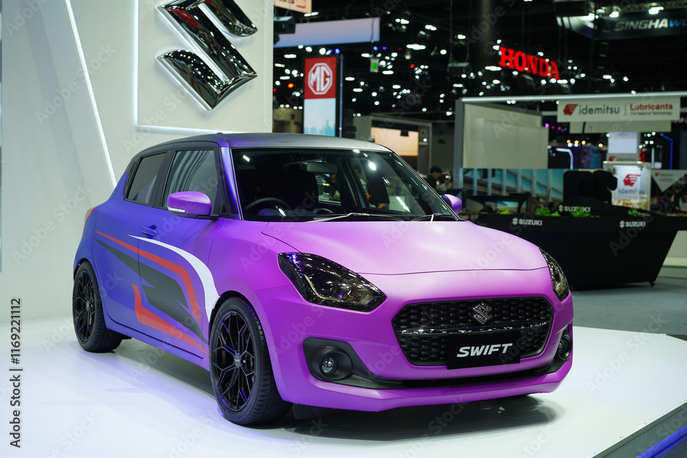 Bangkok, Thailand - 9th December 2024: SUZUKI SWIFT, car on display at ...