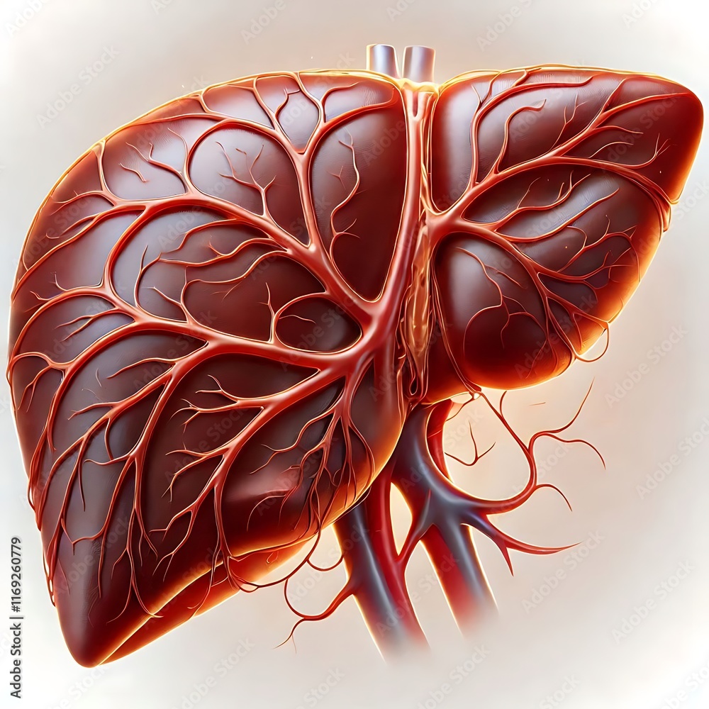 Symptoms of Liver Cancer Diagnosis, Human Body Organs Anatomy (Liver ...