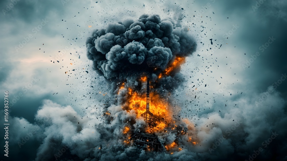 Devastating Power Plant Accident Engulfs Industrial Structure in ...